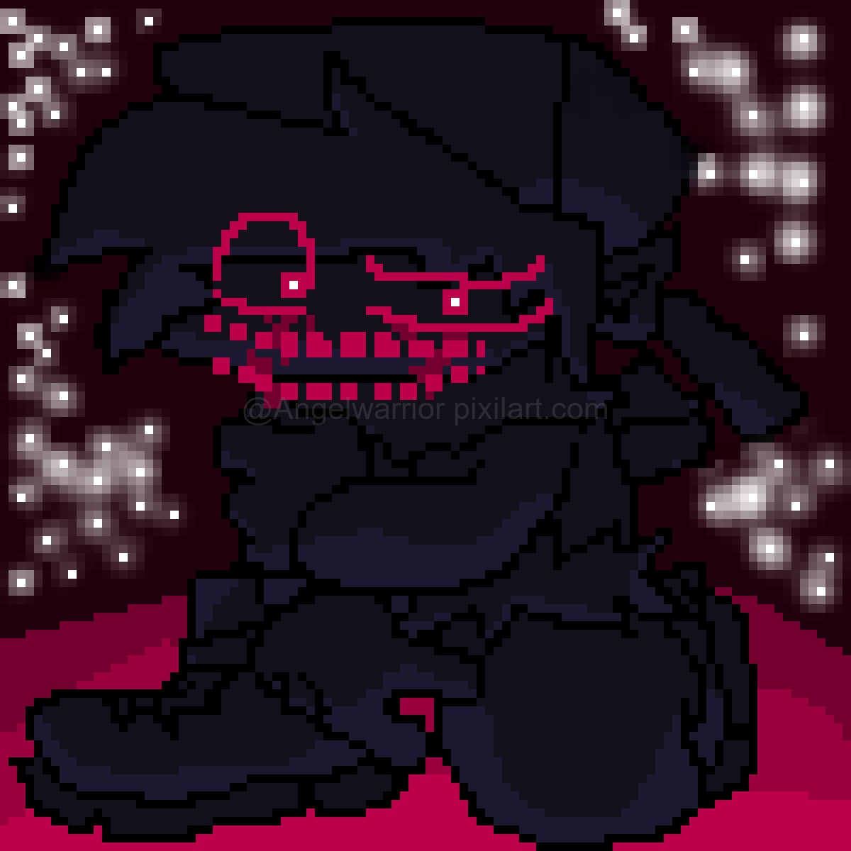 Pixilart - lost to corruption fnf song corrupted side bf by Angelwarrior