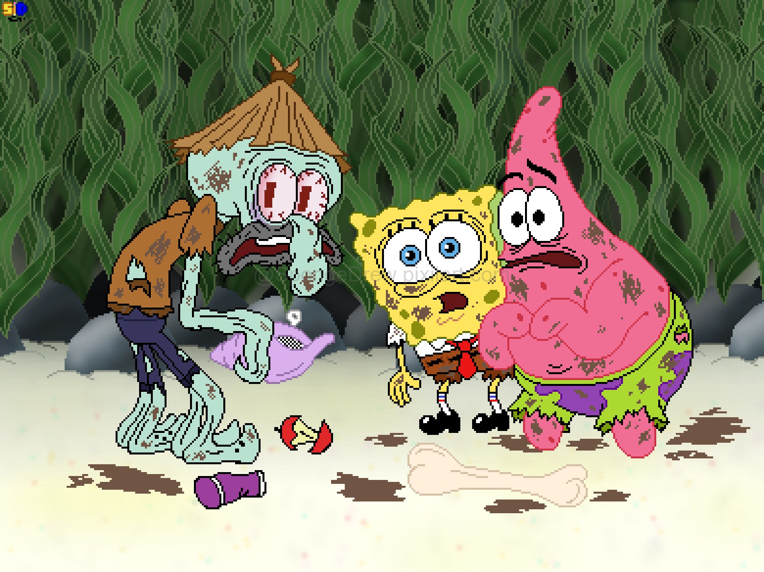 Pixilart - Club SpongeBob Redraw by SpongeDrew